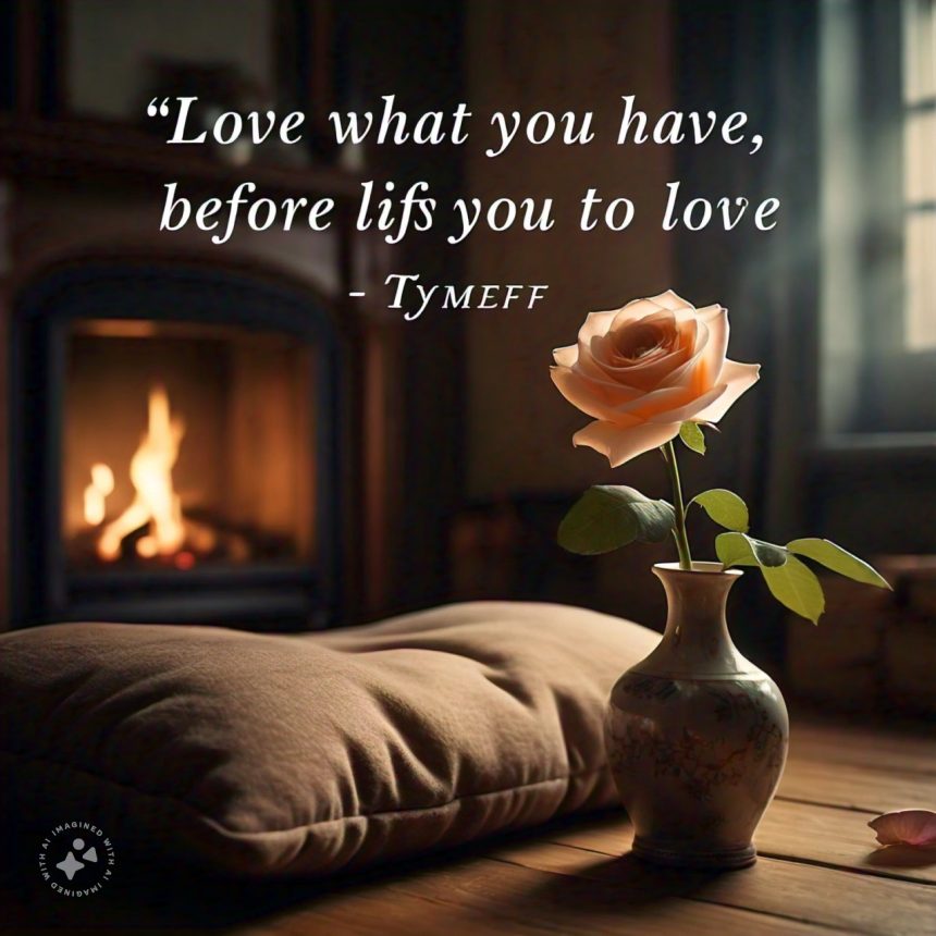 Love What You Have, Before Life Teaches You to Love - Tymoff - Readability